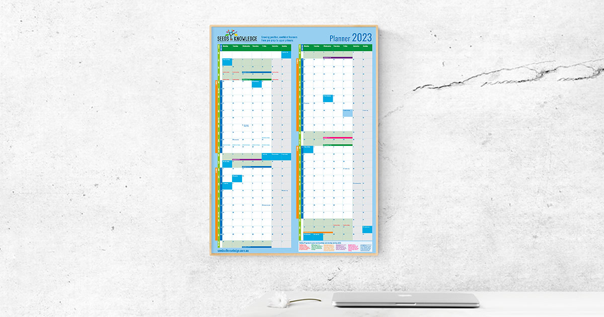 Download our 2023 Planner - Seeds of Knowledge